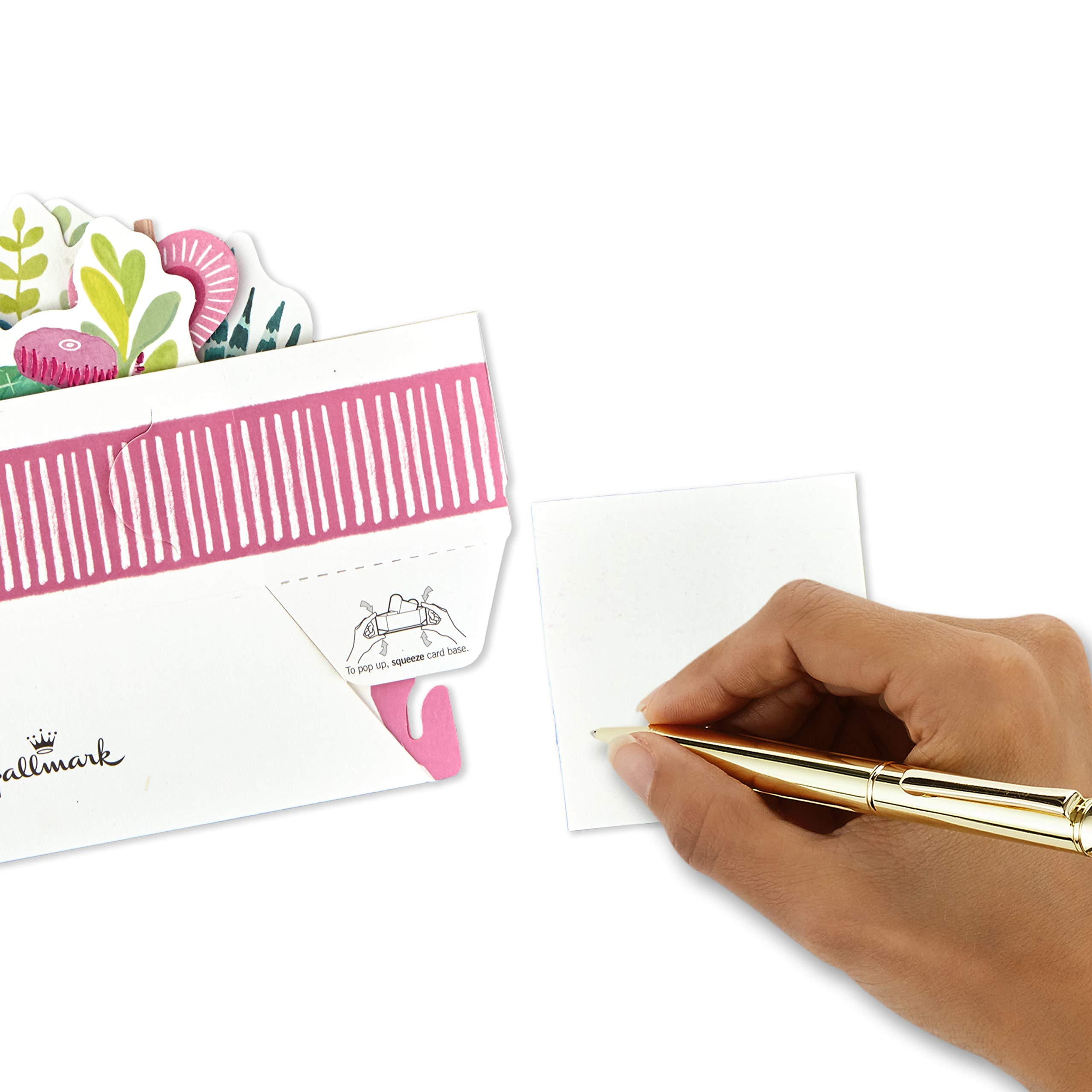 Hallmark Pop Up Birthday Card for Mom (Displayable Succulents and Flowers)