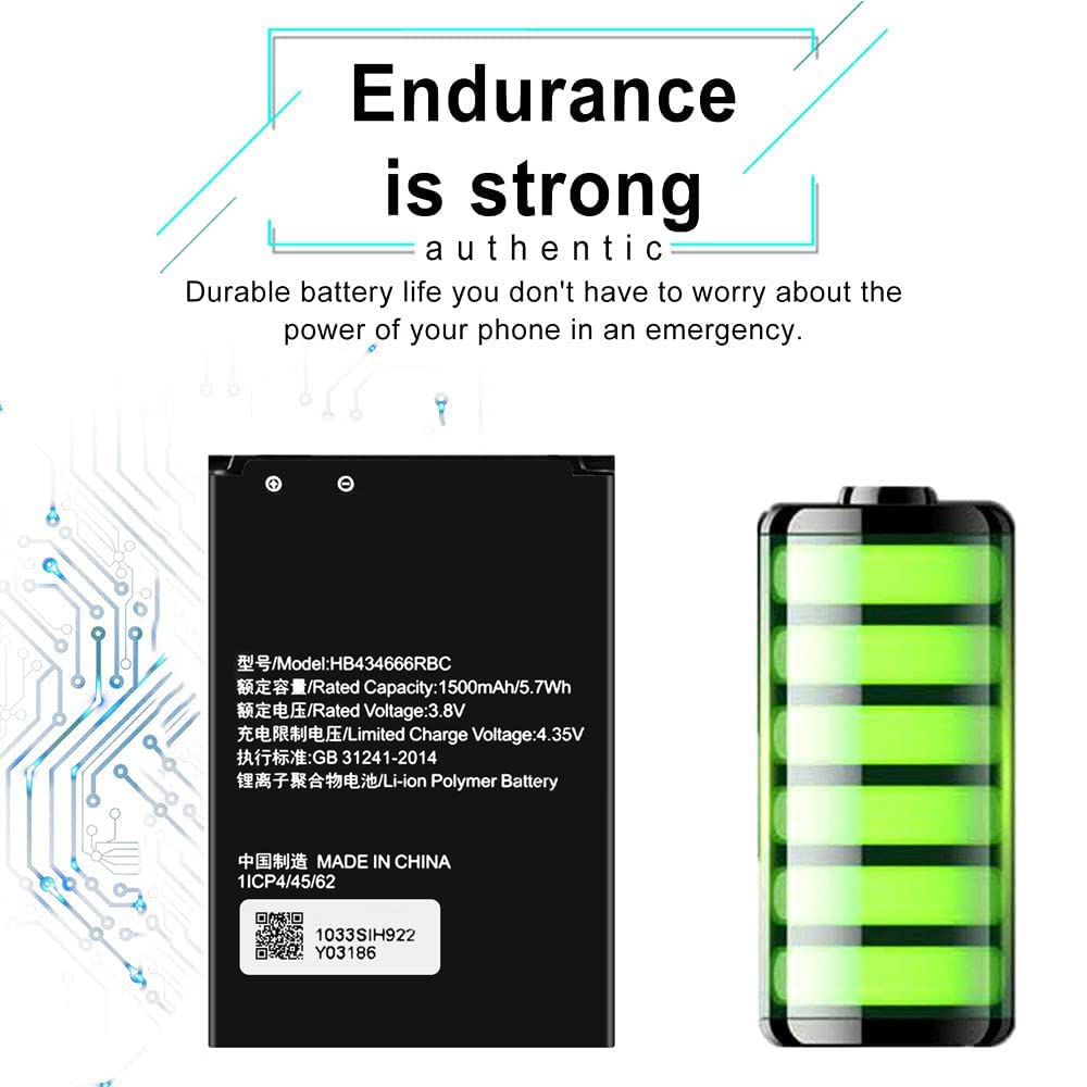 DDONG Replacement Battery HB434666RBC for Huawei E5577Cs-321 E5573S E5573s-852 E5573s-853 E5573s-856 Mobile Hotspot