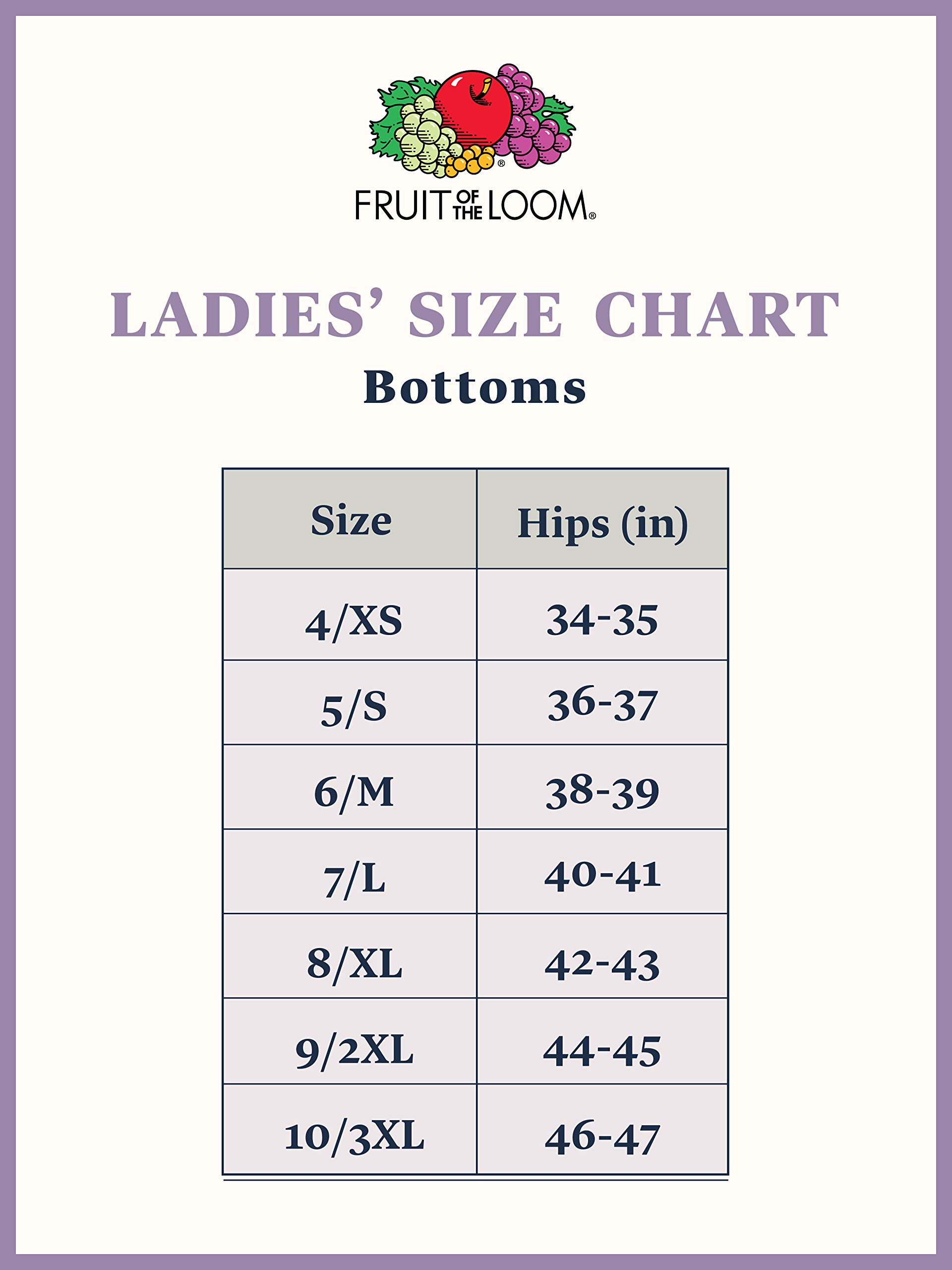 Fruit of the Loom Women's Eversoft Cotton Brief Underwear, Tag Free & Breathable, Available in Plus Size, Brief - Cotton Blend - 12 Pack - Grey/Pink/Blue, 7
