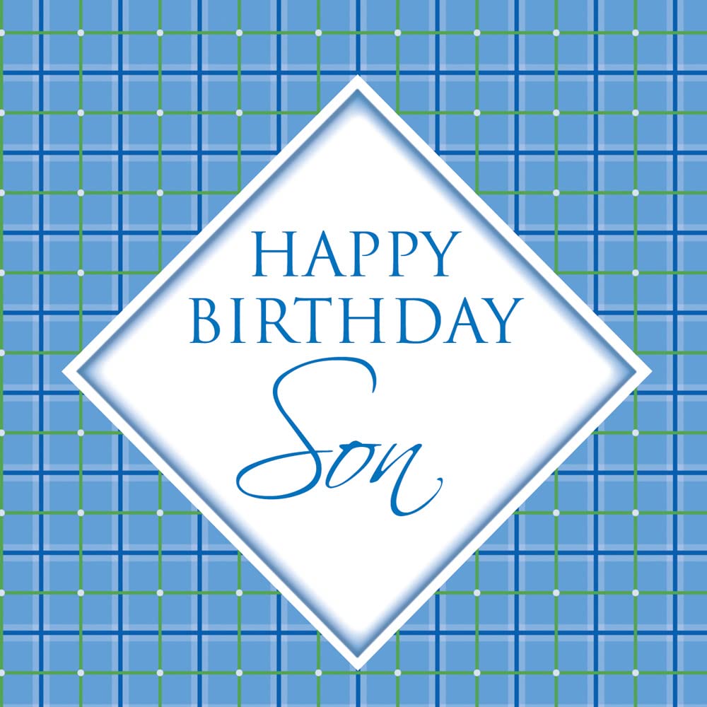 Prime Greetings Son Birthday Card, Made in America, Eco-Friendly, Thick Card Stock with Premium Envelope 5in x 7.75in, Packaged in Protective Mailer