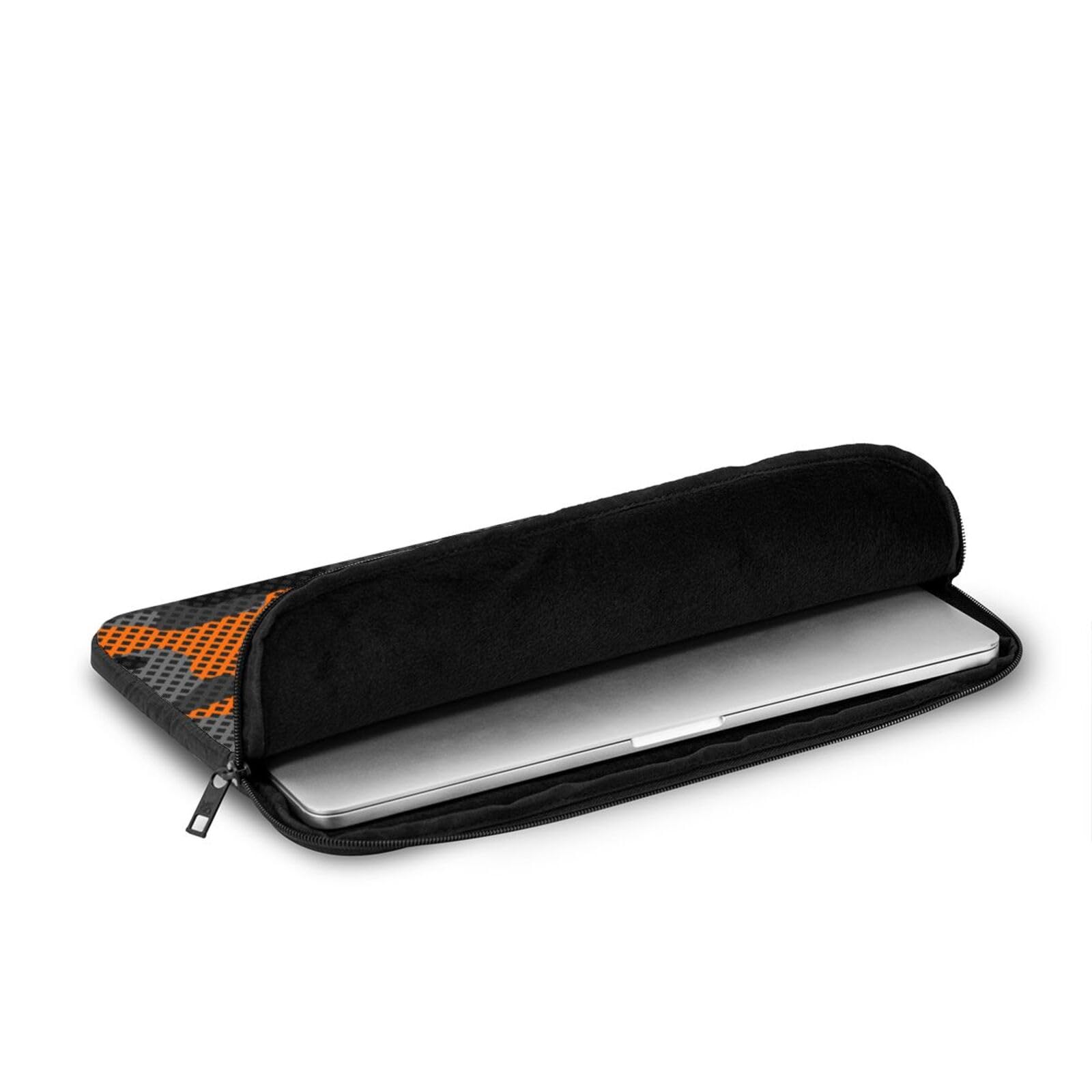 Camouflage Textured Grid 13 inch Portable Laptop Sleeve Compatible with MacBook Air Notebook Computer Case for Men Women College School Students