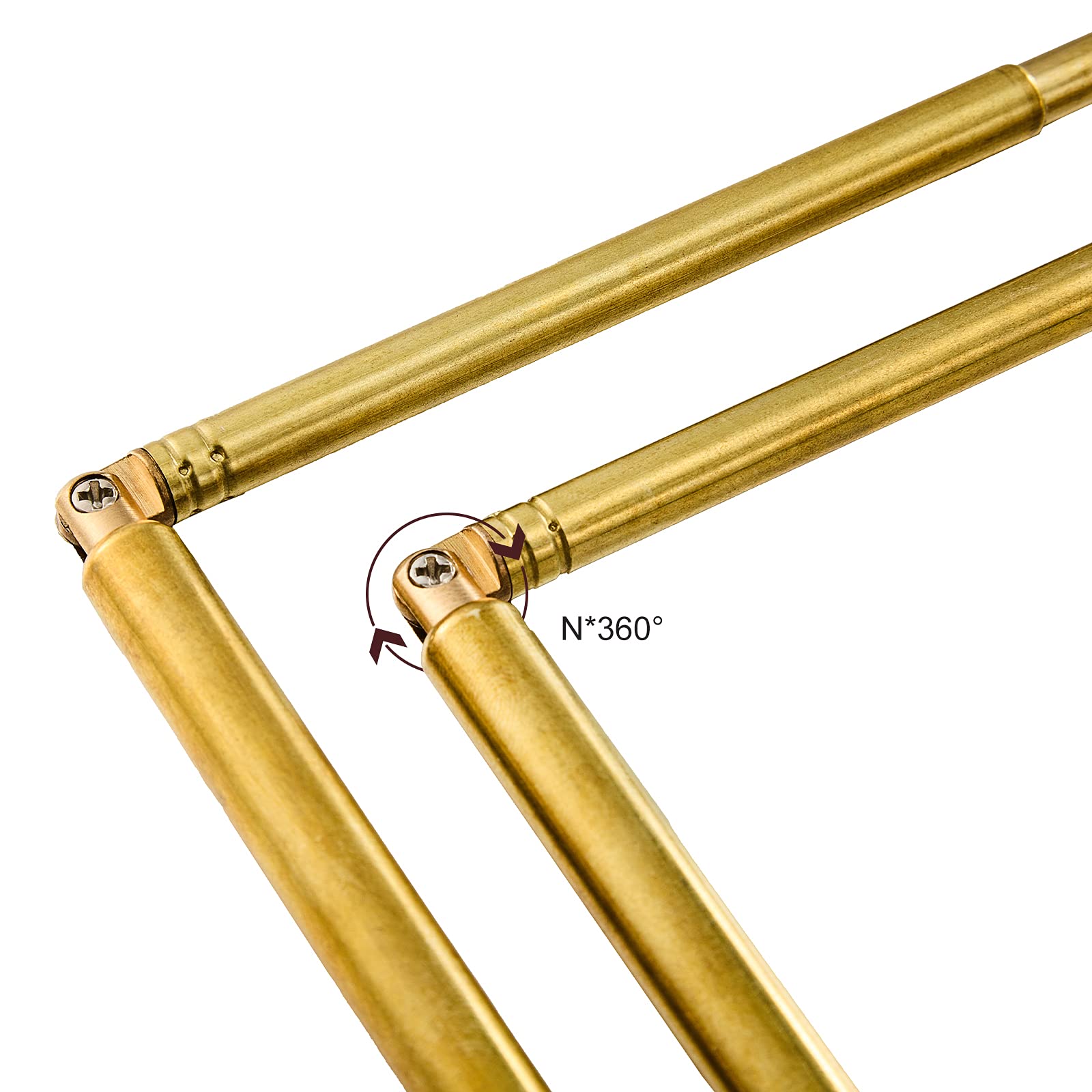 Jadive 3 Pieces Divining Rods Copper and Dowsing Pendulum for Ghost Hunting, Energy Healing, Divining Water includes 2 Retractable Divining Rods with Copper Handle and 1 Pendulum Pendant(Gold)