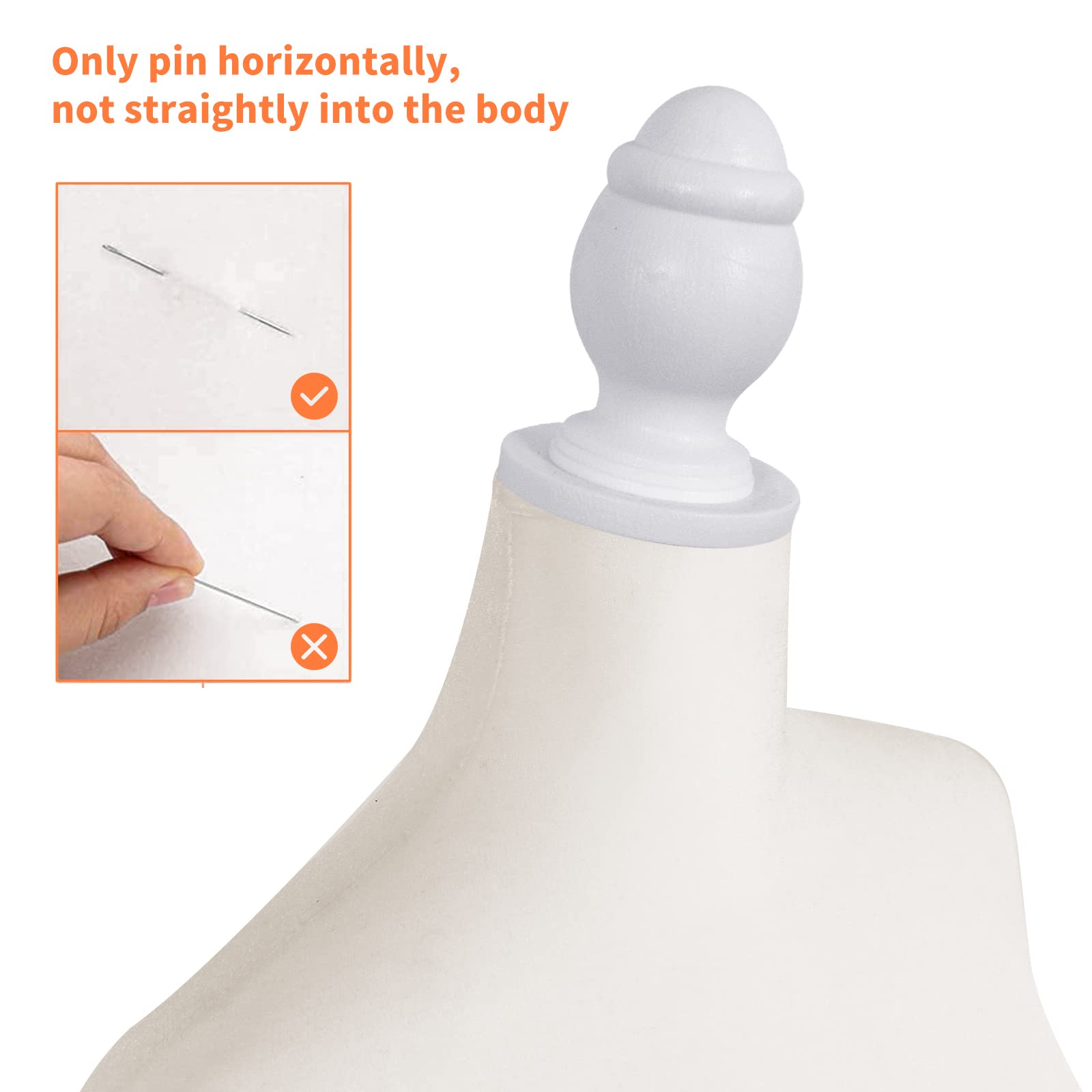 Mannequin Body Torso Tripod Stand Dress Form 58-67 Inch Height Adjustable Manikin Body Female