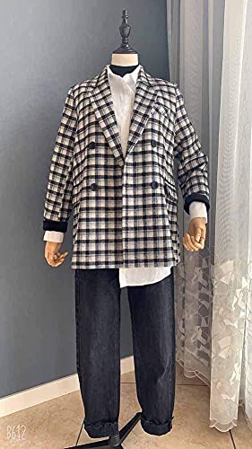 Tailors Dummy Mannequins Female Mannequin Floor with Metal Base, Body Mannequin Form for Store Picture Design Clothing Display, 55.1" to 68.9" Height Adjustable Dressform Mannequin