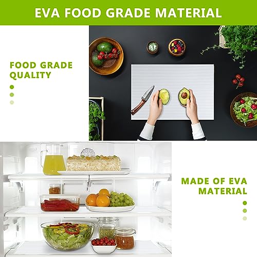 Drawer and Shelf Liner, Shelf Liner Non Adhesive Refrigerator Mats Washable, No Odor Plastic Pantry Liners Wire Shelf Paper Drawer Liner for Cupboard Kitchen Cabinets(White, 23.6 x 78.7 inches)