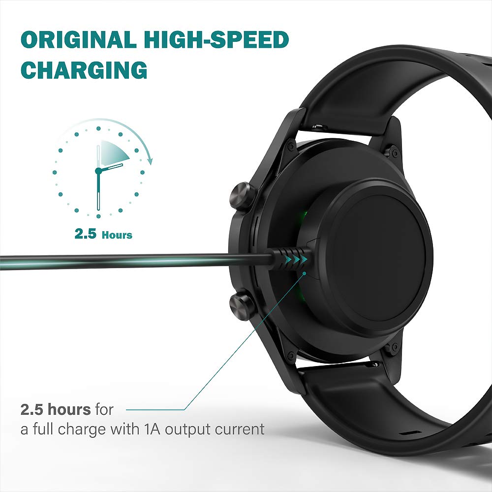 TUSITA Charger Compatible with Huawei Watch GT, GT2, GT 2e | Honor Watch Magic 1 2 | Honor Watch GS Pro,Dream - 1M