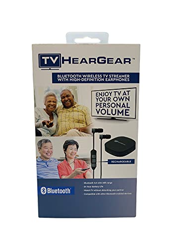 Etymotic Research TV Heargear High-Resolution Listening System with Wireless Earphones and Bluetooth Audio Transmitter, Black (ERHG-BT)