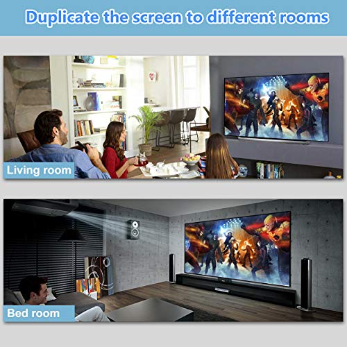 avedio Links HDMI Splitter 1 in 2 Out, 4K HDMI Splitter for Dual Monitors Duplicate/Mirror Only, 1x2 HDMI Splitter 1 to 2 Amplifier for Full HD 1080P 3D with 5ft HDMI Cable (1 Source onto 2 Displays)