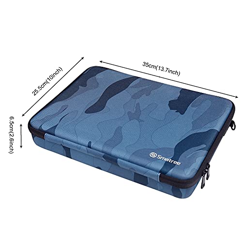 Smatree Hard Laptop Should Bag Compatible for 14inch MacBook Pro 2021,13-13.3inch MacBook Air/Pro 2020/12.9inch iPad Pro with Keyboard, MacBook Pro 13 inch Carrying Case,Blue