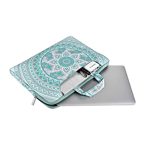 MOSISO Laptop Shoulder Bag Compatible with MacBook Air/Pro,13-13.3 inch Notebook,Compatible with MacBook Pro 14 inch 2023-2021 A2779 M2 A2442 M1, Carrying Briefcase Handbag Sleeve Mandala MO-MDL001