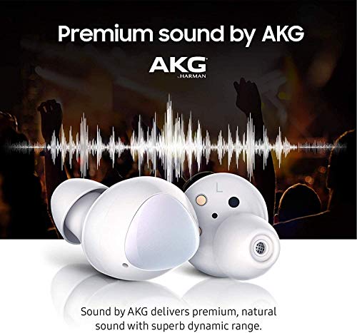 Samsung Galaxy Bud's 2019 White - True Wireless Earbuds with Wireless Qi Slim Pad 18w Fast Charger (Renewed)