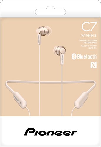 Pioneer Neck Band Type Bluetooth Earphone SE-C7BT-G (Champaign Gold)【Japan Domestic Genuine Products】 【Ships from Japan】