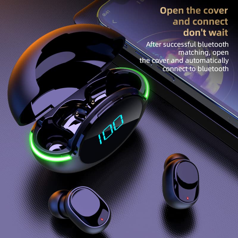 Wireless Earbuds Bluetooth Headphones with Wireless Charging Case IPX4 Waterproof Stereo Earphones in-Ear for SPOR