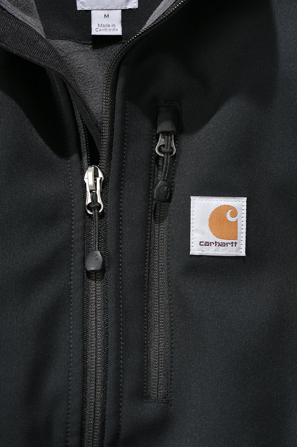 Carhartt Men's Rain Defender Relaxed Fit Heavyweight Softshell Jacket, Black, Medium