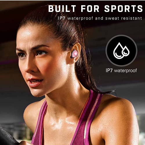 Urbanx Street Buds Plus True Bluetooth Earbud Headphones for Motorola Moto G Power - Wireless Earbuds w/Noise Isolation - Pink (US Version with Warranty)