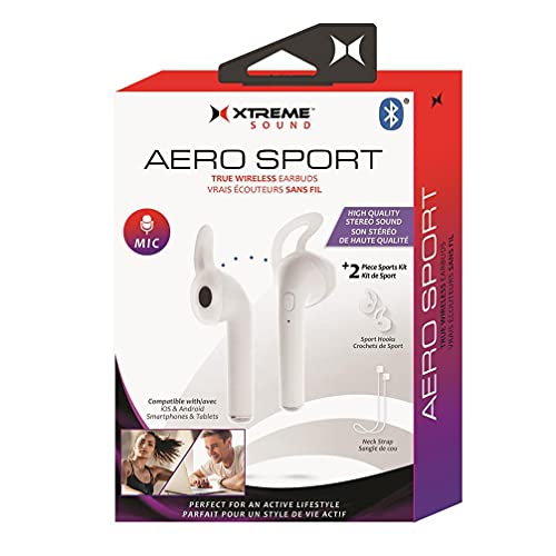 Xtreme Bluetooth True Wireless Earbuds for Sports - White - Xbe9-0112