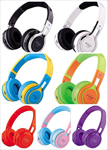 Contixo KB-2600 Kid Foldable Wireless Bluetooth Headphone White