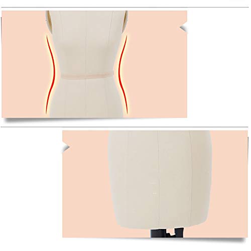 Tailors Dummy Mannequins Small Dressmakers Dummy Female, 1:2 Scale Adjustable Height, Tailor Manikins Mini Doll Dress Form Display Dollhouse Accessories Decoration Dressform Mannequin