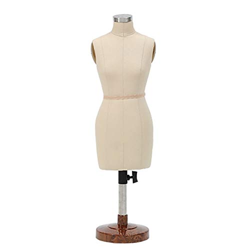 Tailors Dummy Mannequins Small Dressmakers Dummy Female, 1:2 Scale Adjustable Height, Tailor Manikins Mini Doll Dress Form Display Dollhouse Accessories Decoration Dressform Mannequin