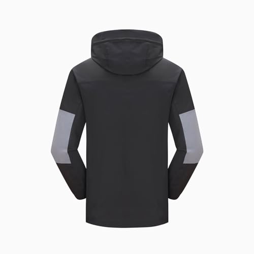 Long Hooded Ski Jacket for Men 3 in 1 Waterproof Snow Coat Winter Warm Mountain Windbreaker Outdoor Raincoat