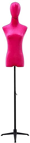 Tailors Dummy Mannequins Female Mannequin Tailors Dummy Torso Body, Adjustable Dress Form with Head and Base, for Women's Clothing Display Stand Dressform Mannequin