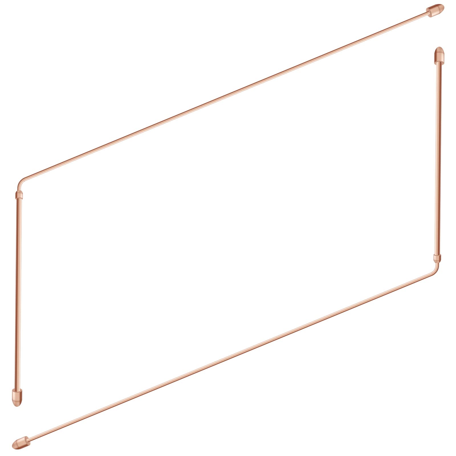 Dowsing Rods, 99.99% Copper Dowsing Rods for Ghost Hunting Tools, Divining Rods for Water Divining, Energy Healing, Paranormal, Gold, Yes No Questions