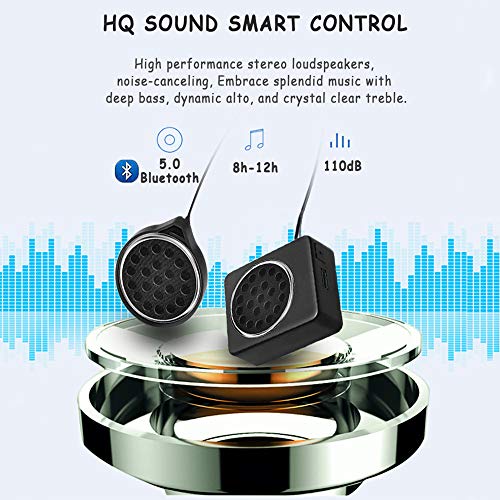 Upgraded Bluetooth Beanie Unisex for Heartwarming Xmas Gifts Outdoor Sports Skiing Skating Jogging with V5.0 Bluetooth Beanie Hats Wireless Headphone Built-in Mic Suit (Dark Grey)