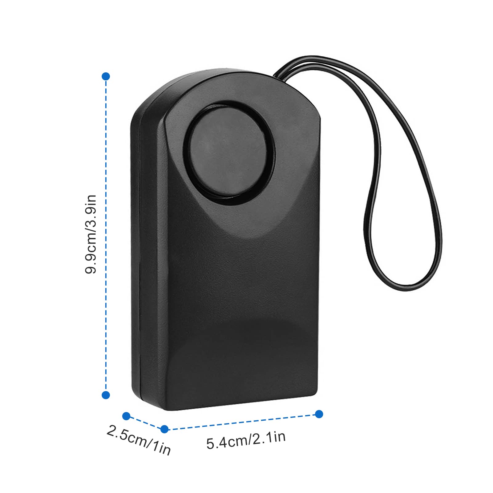 Door Handle Alarm, Home Security Touch Door Sensor 120db Anti Theft Security Alarm Door Knob for Home/Office/Shop/Bank
