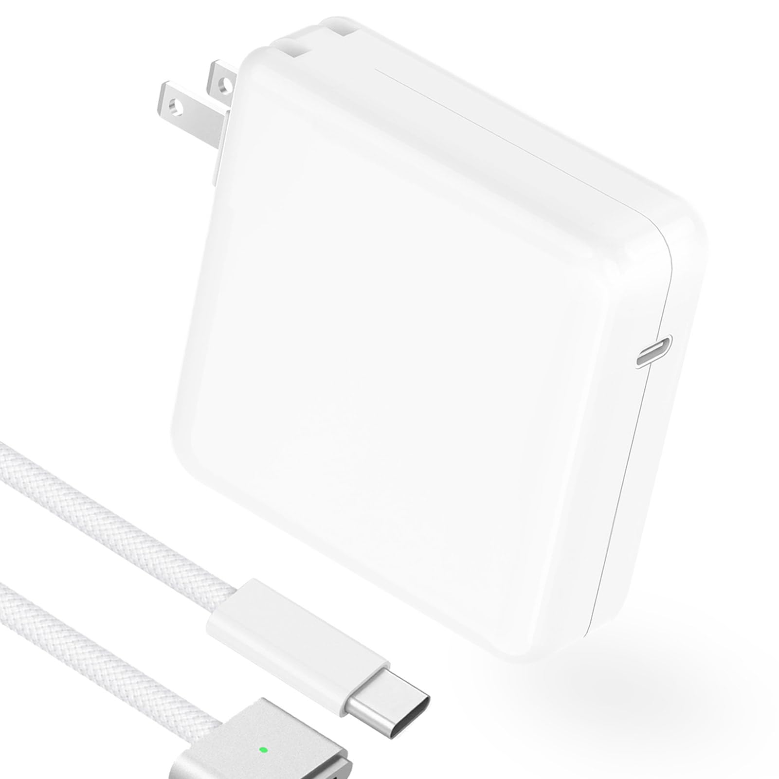 Charger for MacBook Pro 14 16 inch 2024 2023 2022 2021 M4 M3 M2 M1, M2 M3 MacBook Air 13 15 inch, 96W / 70W USB C Power Adapter, 6.6FT USB C to 3 Braided Cable LED, Powerful Connect, Original Quality