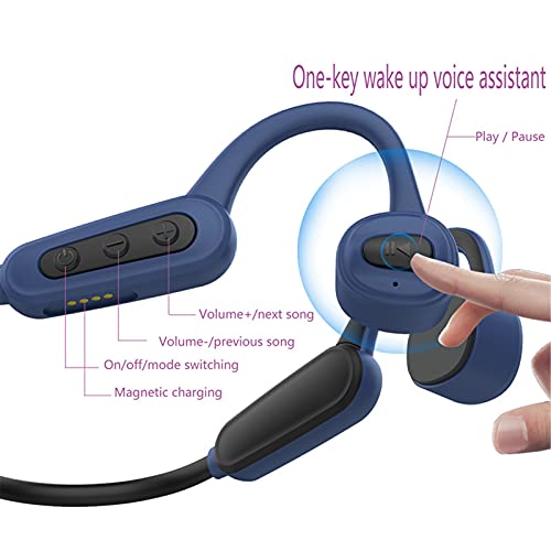 IP68 Underwater Waterproof Swimming Headset Bone Conduction Earphone with MP3 and Bluetooth for Swimmers Open-Ear Elastic Band (Black)
