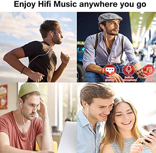USB C Headphones,Type C Earphones in-Ear Wired Headphones with Mic and Volume Control,HiFi Stereo Noise, Compatible with iPad Pro,Huawei P30/Mate 30,Samsung S20/S21,Google Pixel 4XL,One Plus 6T