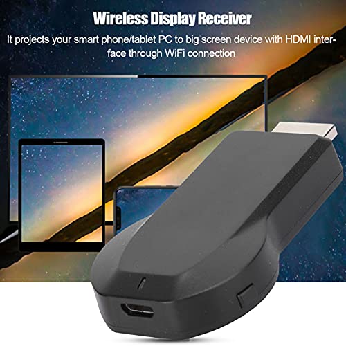 Wireless Hdmi Display Dongle Adapter, for Airplay Miracast Anycast, Tv Mirroring Device, Screen Mirroring Adapter for Tv, Built in WiFi, 1080P Hdmi Output, Adapter for Phone/Tablet