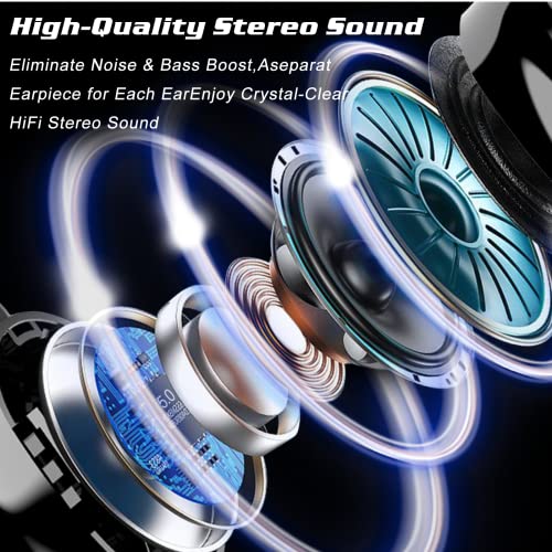 Wireless Earbuds Bluetooth 5.0 Headphones with Digital LED Display Charging Case Stereo Mini Earphones in Ear Headset Waterproof for Oppo A15