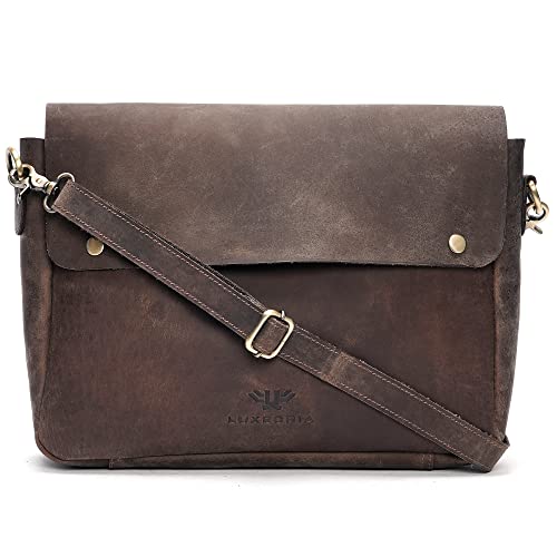 Genuine Leather Laptop Sleeve Bag Compatible with MacBook Air/Pro, 13-13.3 inch Notebook, Compatible Briefcase with MacBook Pro 14 inch