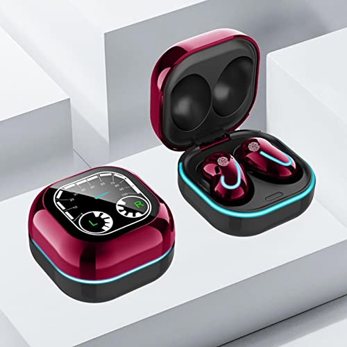 Wireless Earbuds Bluetooth Earphone in Ear Light-Weight Headphones Built-in Microphone Immersive Premium Sound with Charging Case (Purple)