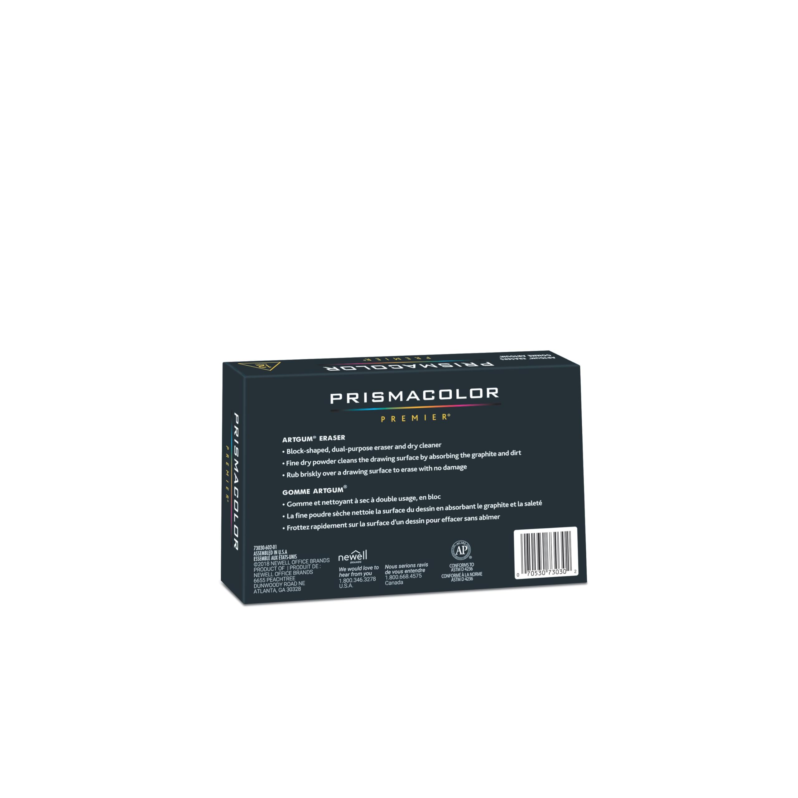 Prismacolor Design ArtGum Erasers, Beige, Pack of 12