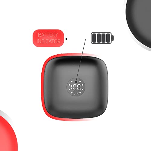Ardorup Wireless Earbuds for Gym Athletics and Runners - with Waterproof and sweatproof Technology - Men and Women - Grips