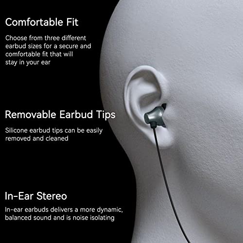 iRAG A101 Wired Earbuds Headphones Noise Isolating in-Ear Earphones with Microphone Remote with 3.5mm Plug in Audio Jack (Gun Metal)