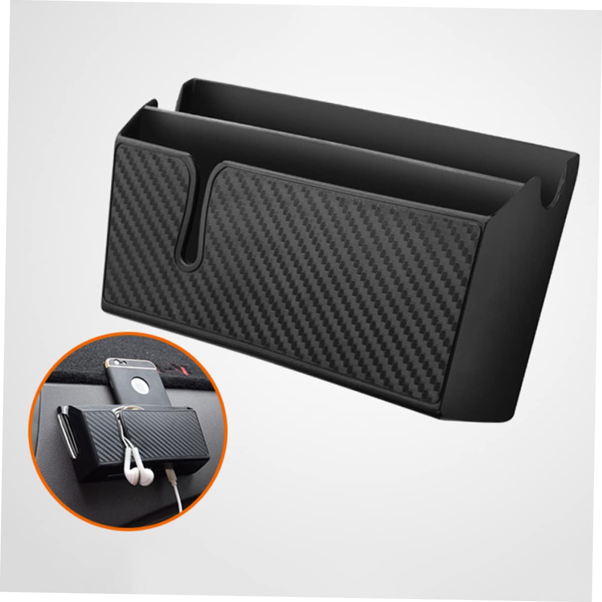 GRIRIW dashboard phone holder dash phone holder cell phone holder for car cars car Dashboard Pocket car organizer phone case charging port phone stand glove box Telephone Multifunction