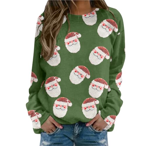 christmas outfits for women light weight jackets for women casual tee tops vintage funny graphic christmas graphic print athletic fall fashion 2023 clothes trendy y2k outfits streetwear pullover