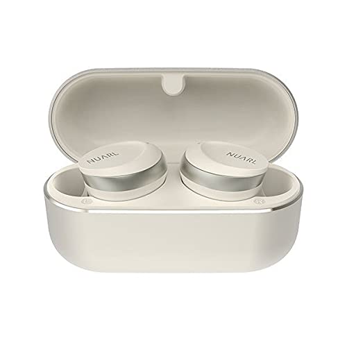 NUARL N6 Mini 2SE Complete Wireless Earphone aptX Compatible IPX7 Waterproof Continuous 8h Playback Bluetooth5.2 (WS(White Silver))