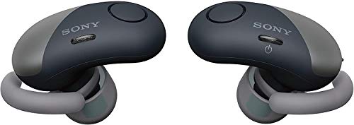 Sony True Wireless Earbuds, Bluetooth Earbuds Noise Cancelling, Sports Workout Ear Buds with Microphone, Sweatproof Sport Earphones, Extra BASS WF-SP700N/B (Black)