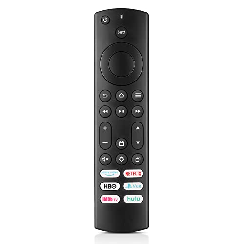 Replacement Remote for All Toshiba Fire TVs and Insignia Fire/Smart TVs with 6 Shortcut Buttons Netflix, Prime Video, ImdbTV, Hulu and More.