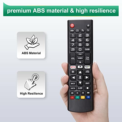 【Pack of 2】 Universal Remote Control for LG TV Remote,Compatible with All Models for LG Brand,TV Remote with Netflix Prime Video Shortcut Buttons