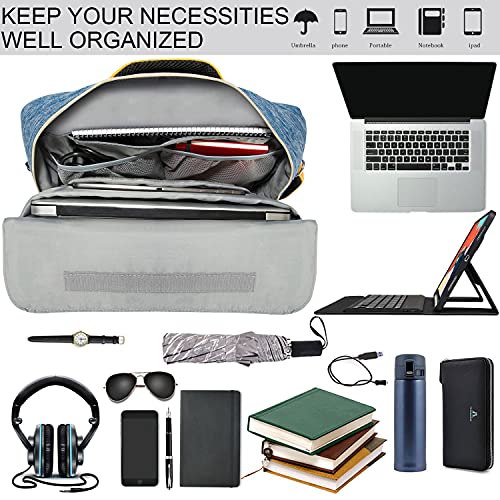 Hybrid Laptop Shoulder Bag Briefcase for MacBook Pro 14 inch, iPad Air 13/Pro 13 inch, 13.5 inch Surface Laptop/Book, Dell XPS 13, ThinkPad X1 Carbon