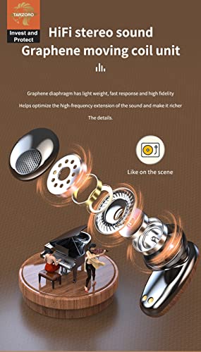 Bluetooth Headphones V5.3 Wireless Earbuds 75 Hrs Battery Life Led with Wireless Charging Case & Portable Charger LED Display Deep Bass IPX7 Waterproof Mic Stereo Headset for iPhone & Android