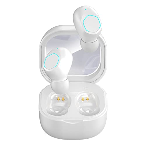 MUDUH Bluetooth Earbuds in-Ear Wireless Headphones with Char-ging Case, Deep Bass Noise Cancelling, Built in Microphone, 5H Using Time, Sweat Proof Sports Earphones
