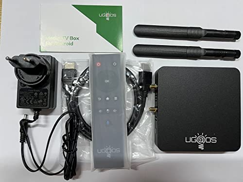 Ugoos AM6B Plus TV Box Amlogic S922X-J Android 9.0 DDR4 4GB RAM 32GB ROM WiFi6 1000M Ethernet USB 3.0 BT5.0 4K H.265 HDR TV Box