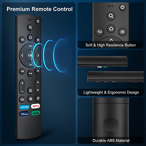 Replacement Remote for All Insignia Fire TVs/Toshiba Fire TVs/AMZ Omni Fire TV/AMZ 4-Series Fire TVs