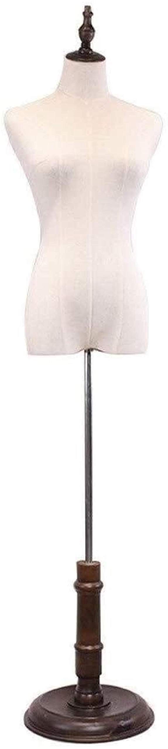 Mannequin Display Stand Mannequin Bust, Half Body Mannequins Female Clothing Store Window Dummy Model Wooden Display Rack ( Size : Medium ) ( )